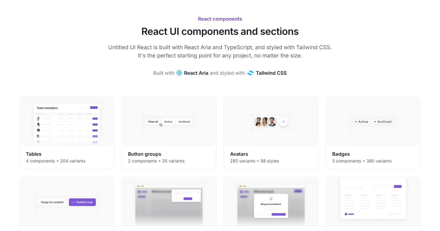 Untitled UI React: Open-Source Components for Modern Apps